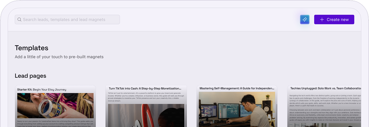 Magnetify.ai - AI-Powered Lead Magnets for Rapid List & Business Growth